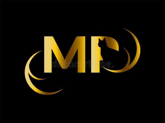 Creative MP negative logo. stock vector. Illustration of finance ...