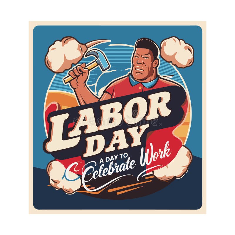 Labour Day Vector Illustration. Stock Vector - Illustration of earth ...