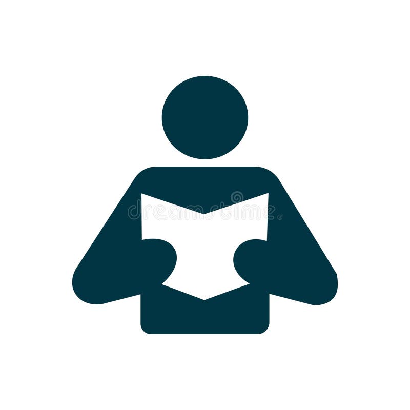 Reading Icon Isolated on White Background for Your Web and Mobile App ...