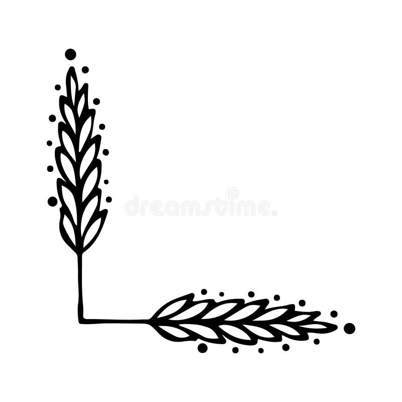 Corner Border Element stock vector. Illustration of collection - 322959825