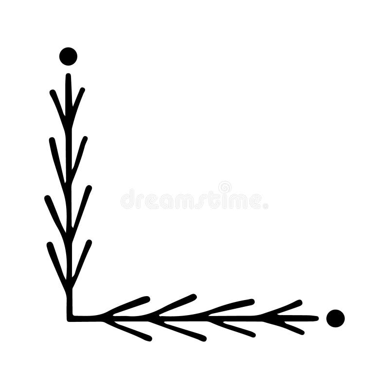 Corner Border Element stock vector. Illustration of simplicity - 322959870