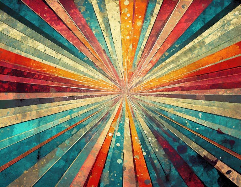 Vintage Retro Background. Old Paper Texture with Sunbeams. Stock ...