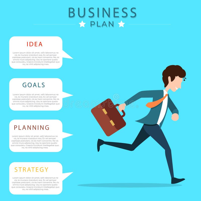 Man with Business Analysis Vector Simple. Man with Business Analysis ...