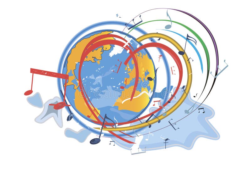Earth Music Notes Stock Illustrations – 348 Earth Music Notes Stock ...