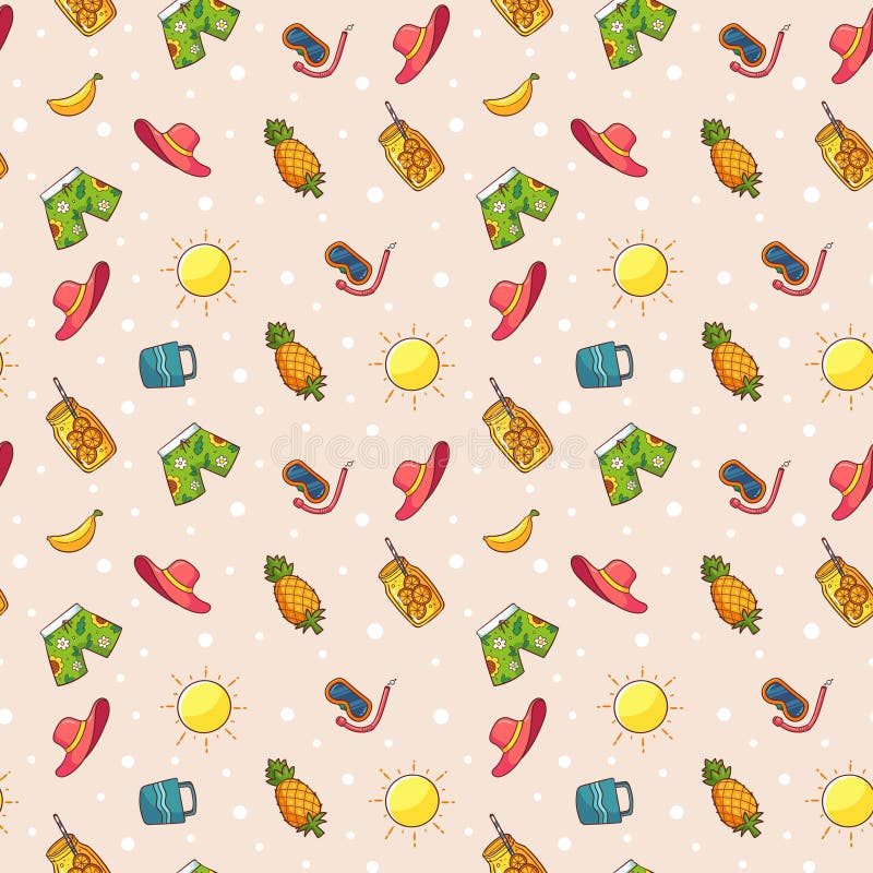 Summer Patterns. Tropical Backgrounds with Leaves and Flowers. Summer ...
