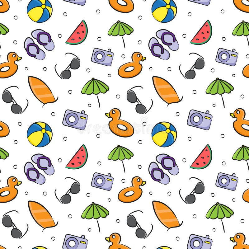 Summer Patterns. Tropical Backgrounds with Leaves and Flowers. Summer ...