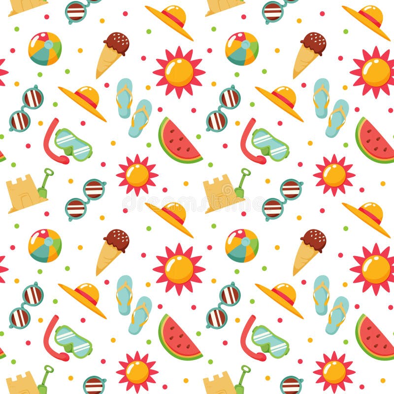 Summer Patterns. Tropical Backgrounds with Leaves and Flowers. Summer ...