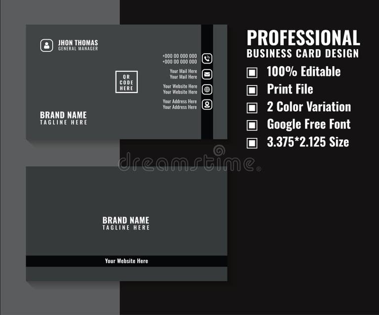 Simple and Easy Business Card Design Project. Creative and Outstanding ...