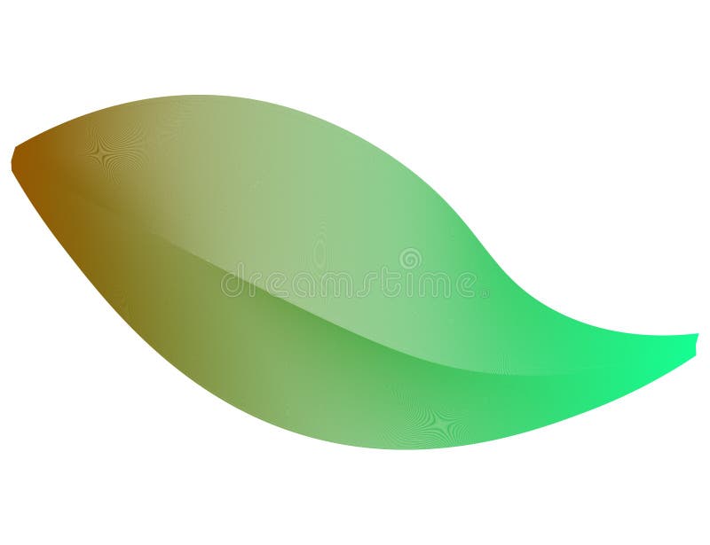Abstract Color Gradient Wave Leaf Symbol Stock Illustration ...