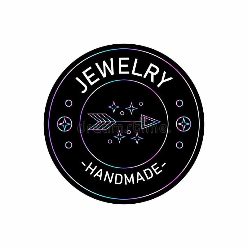 Handmade Jewelry Logo. Graphic Element for Company Brand, Packaging ...