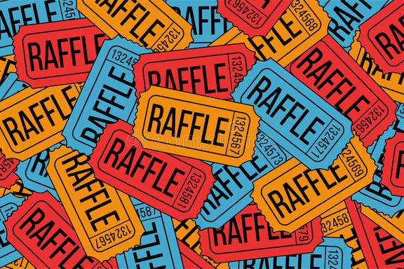 Colorful raffles ticket stock photo. Illustration of tickets - 327915802