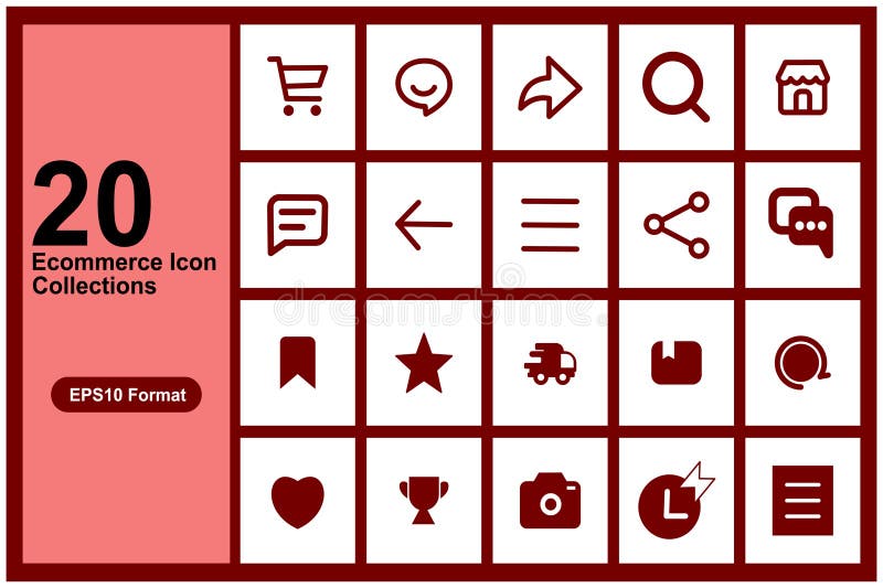 A Collections Set of Ecommerce Icons for Web and Mobile Applications ...