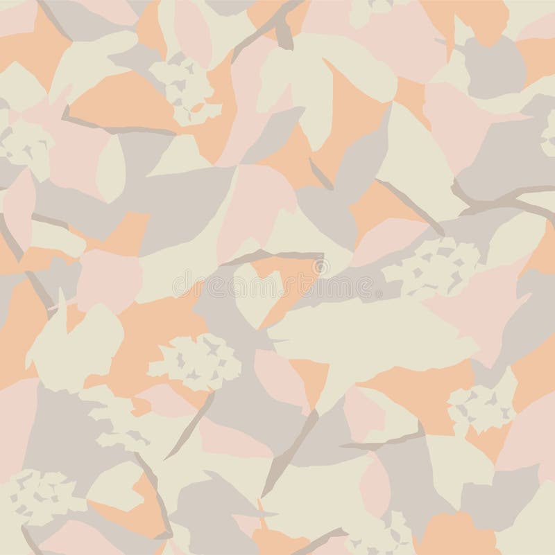 Vector All Over Flower and Leaf Illustration Seamless Repeat Pattern ...