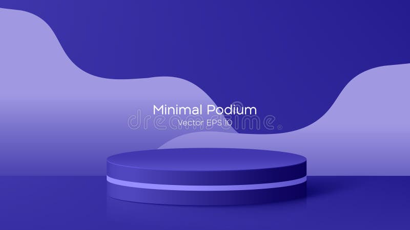 Minimal Podium Vector Eps File. 3d Podium Vector Design in Purple ...