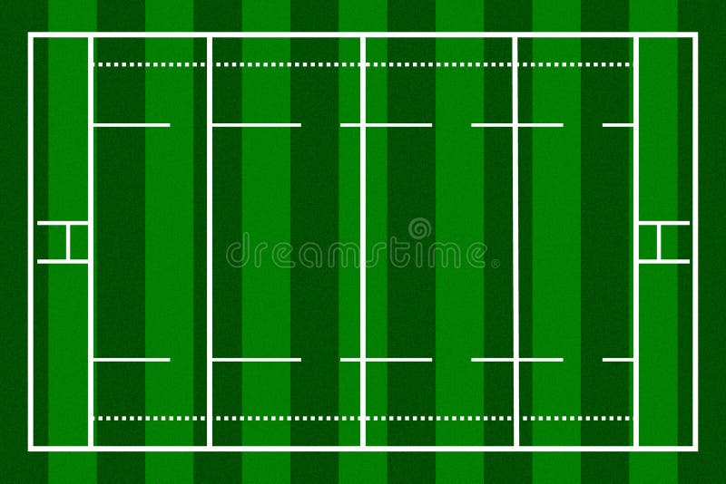 Rugby Field with Green Background Image Stock Illustration ...