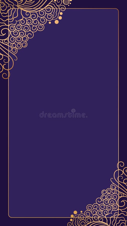Purple Decoration Frame for Invitations CardsWeb Stock Vector ...