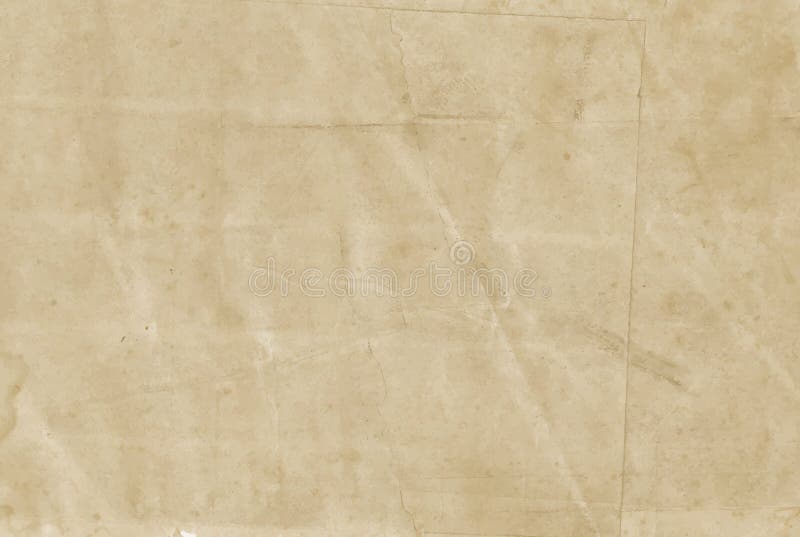 Old Wrinkled Stained Paper Background. Vintage Dirty Sheet or Parchment ...