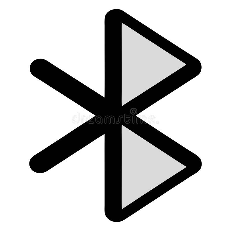 Bluetooth Icon Line Art Vector Editorial Stock Photo - Illustration of ...