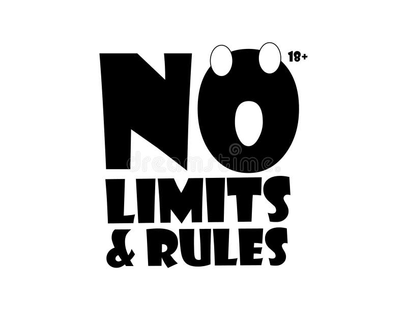 No Limits & Rules Slogan Vector for Print and Background or Banners ...