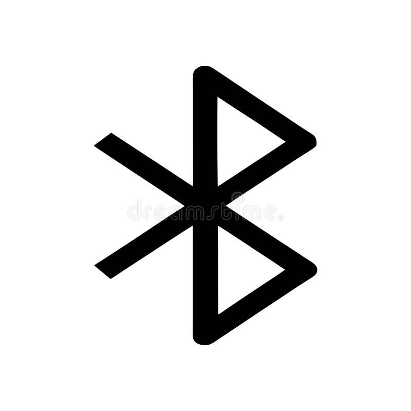 Bluetooth Icon Line Art Vector Stock Illustration - Illustration of ...