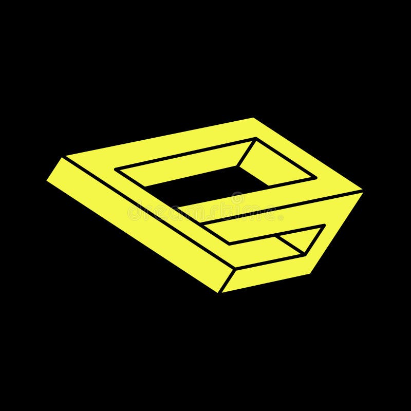 Impossible Shape, Optical Illusion, Vector. Optical Art Object ...