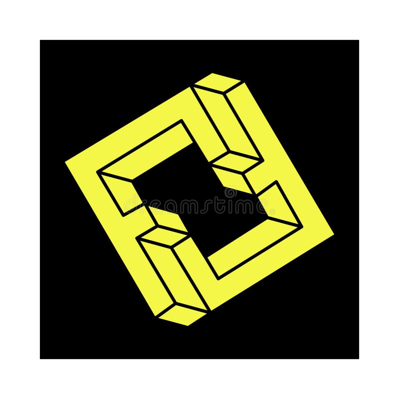 Optical Illusion Shapes. Impossible Objects. Optical Art Figures ...