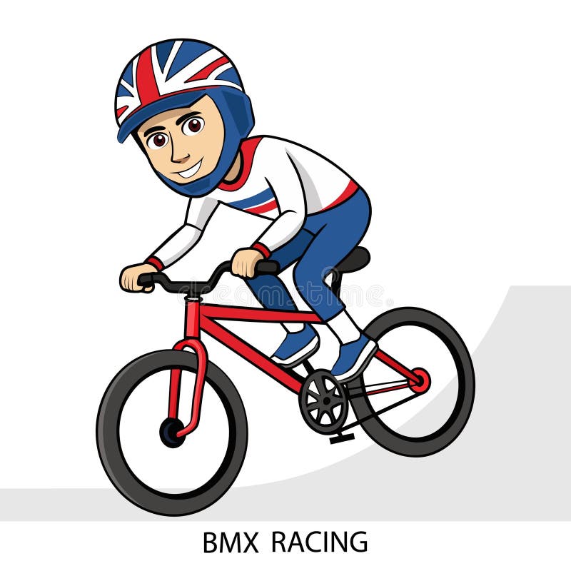 BMX racing athlete stock vector. Illustration of cycle - 331717806