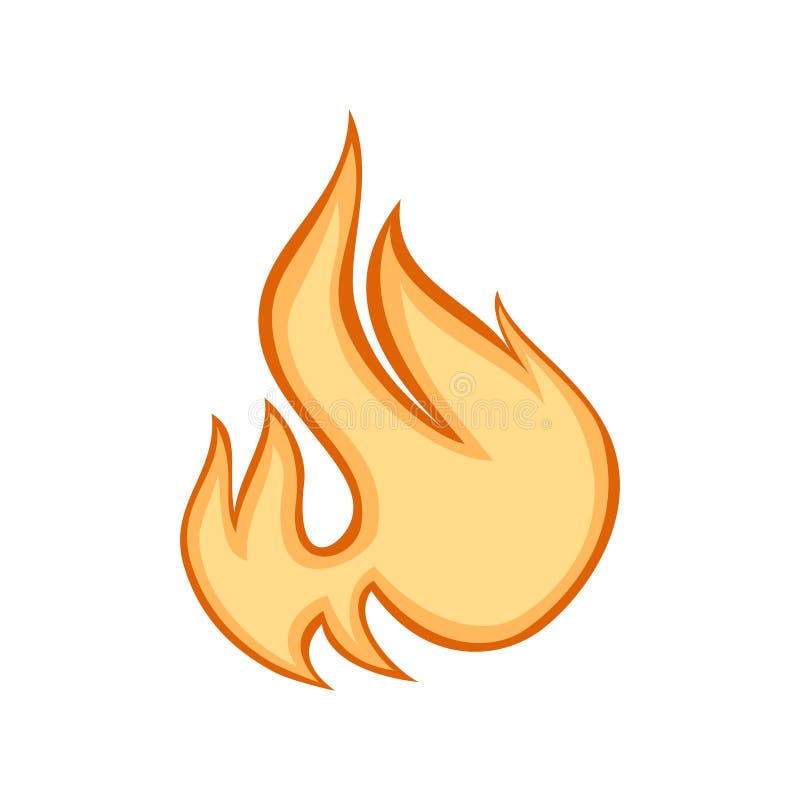 Fire Flame Icon Isolated on White Background for Your Web and Mobile ...