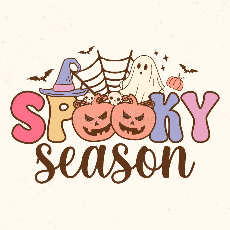 Spooky Season stock vector. Illustration of character - 332579901
