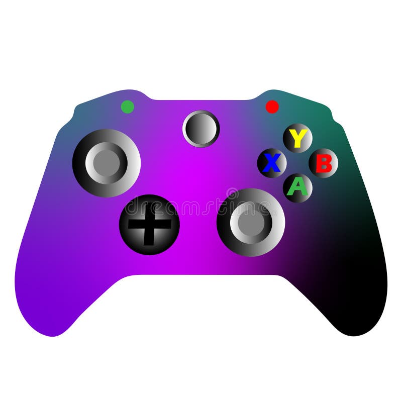 Colorful Gaming Logo - Joystick Stock Illustration - Illustration of ...