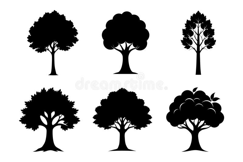 Leaning Tree Outline Stock Illustrations – 68 Leaning Tree Outline ...