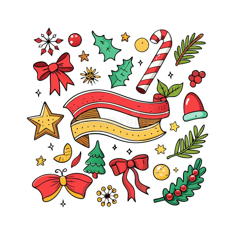 Christmas and Holiday Icons Vector Art, Realistic Holiday and Seasonal ...