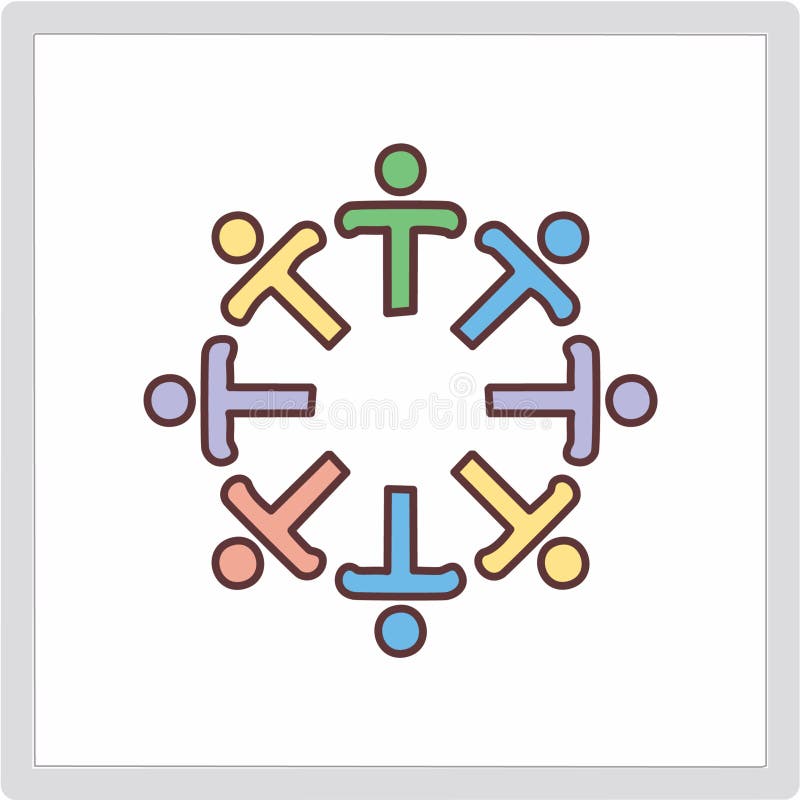 Symbol of Assembly Point Vector Illustrations Icon Design. Stock ...