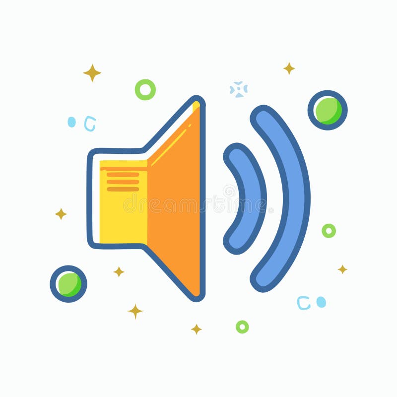 Vector Illustrations Icon Design for Symbol of Sound. Stock ...