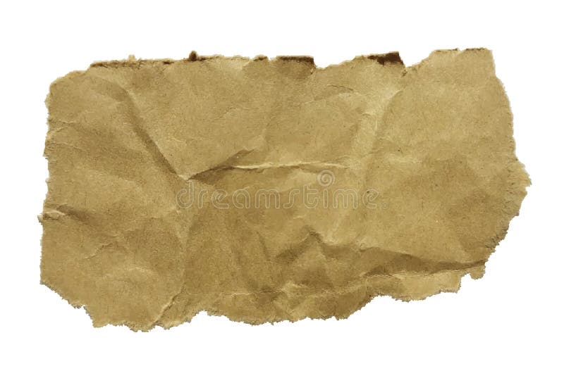 Creased Crumpled Paper Texture, Tattered Scrap of Old Paper or ...