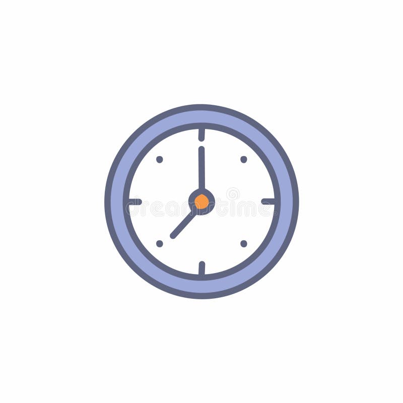 Vector Illustrations Icon Designed for Symbol of Represents Clock ...