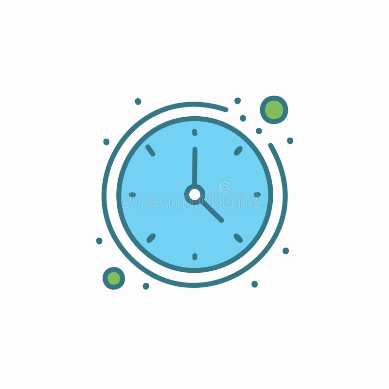 Vector Illustrations Icon Designed for Symbol of Represents Clock ...