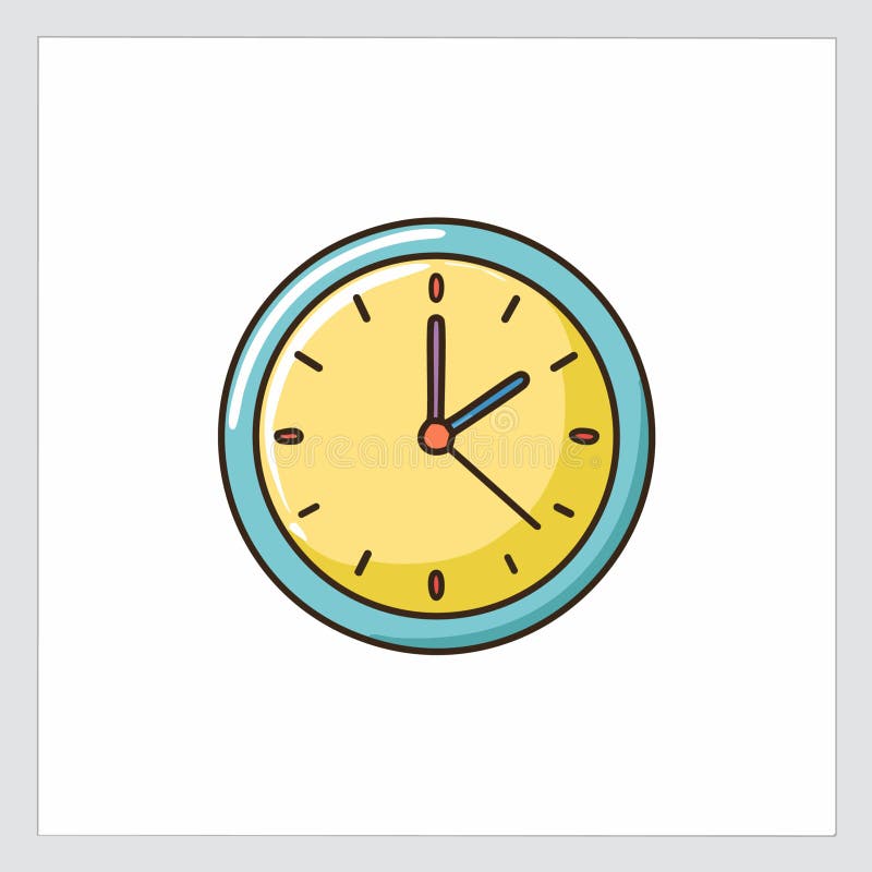 Vector Illustrations Icon Designed for Symbol of Represents Clock ...