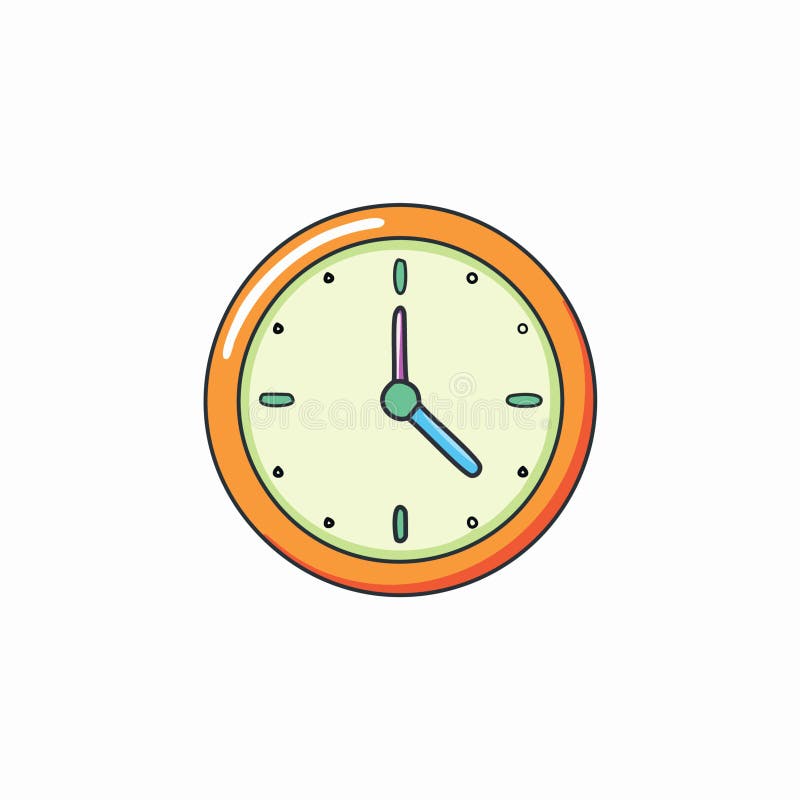 Vector Illustrations Icon Designed for Symbol of Represents Clock ...