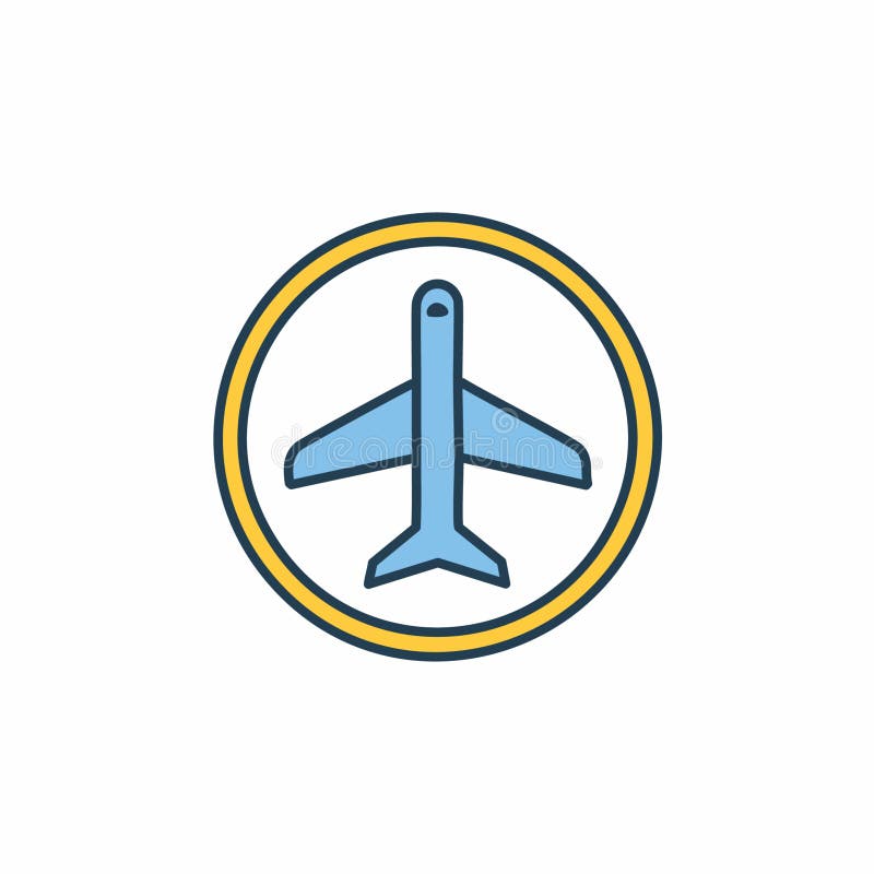 Vector Illustrations Icon Designed for Symbol of Airoplane or Flight ...