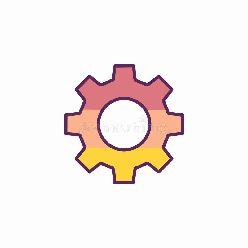 Vector Illustrations Icon Designed for Symbol of Setting. Stock ...