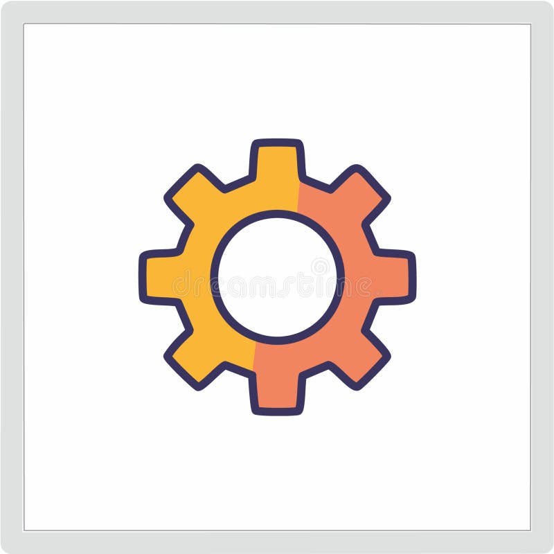 Vector Illustrations Icon Designed for Symbol of Setting. Stock ...