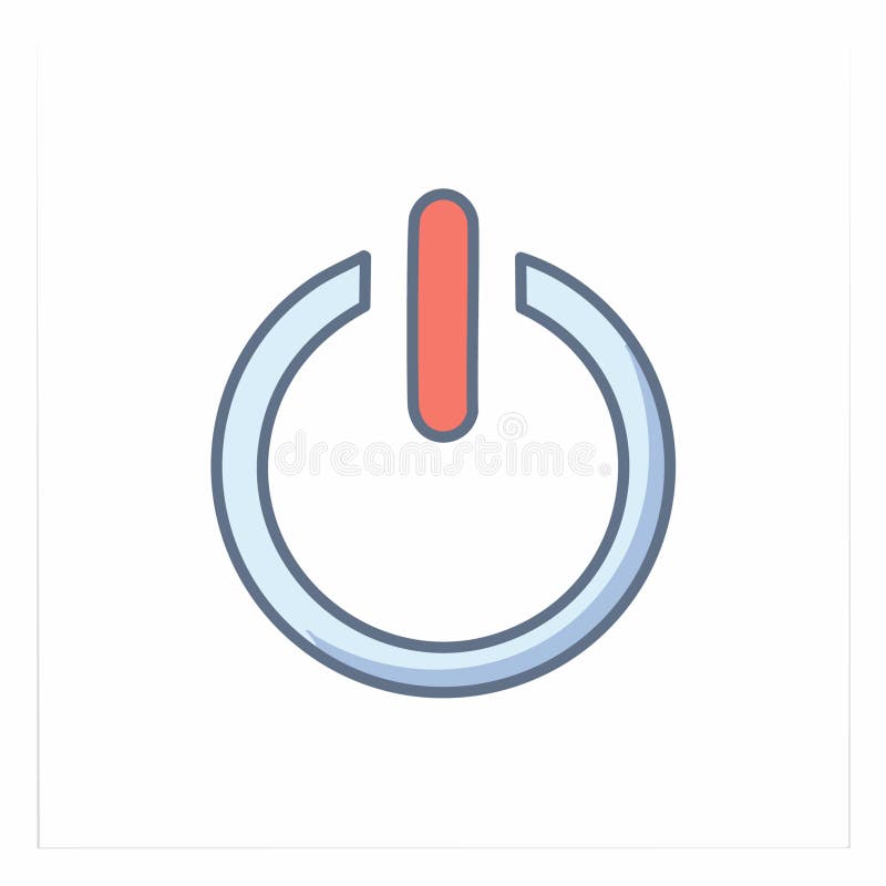 Vector Illustrations Icon Designed for Symbol of on and Off. Stock ...