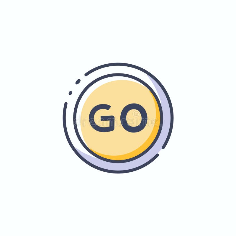 Vector Icon Designed for Symbol Represents of the Go Stock Illustration ...