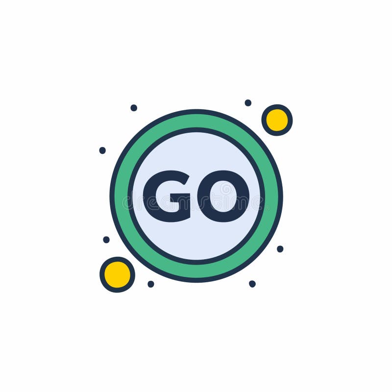Vector Icon Designed for Symbol Represents of the Go Stock Illustration ...