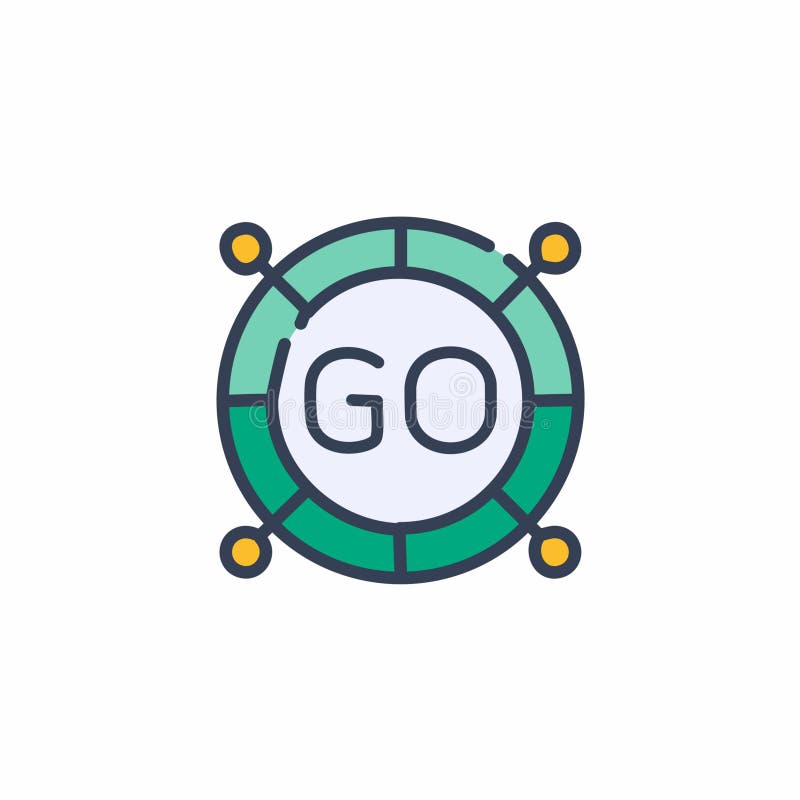 Vector Icon Designed for Symbol Represents of the Go Stock Illustration ...