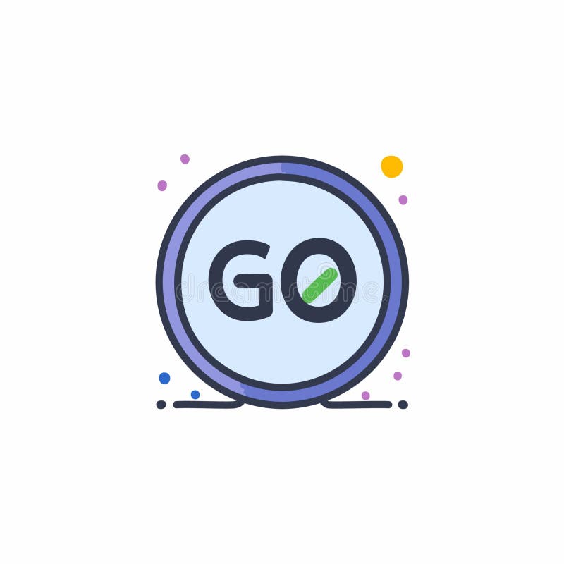 Vector Icon Designed for Symbol Represents of the Go Stock Illustration ...