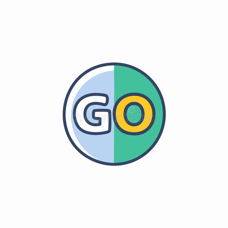 Vector Icon Designed for Symbol Represents of the Go Stock Illustration ...
