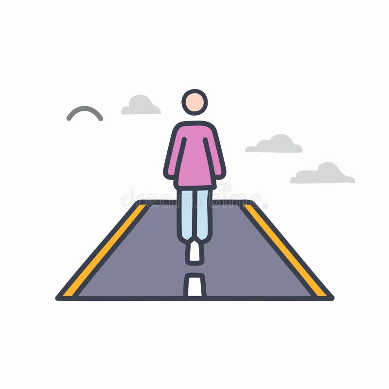 Vector Icon Designed for Symbol Represents of the Walking Person. Stock ...