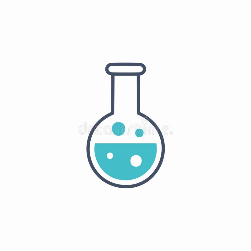 Vector Illustrations Icon Designed for Symbol of Glass Flask. Stock ...